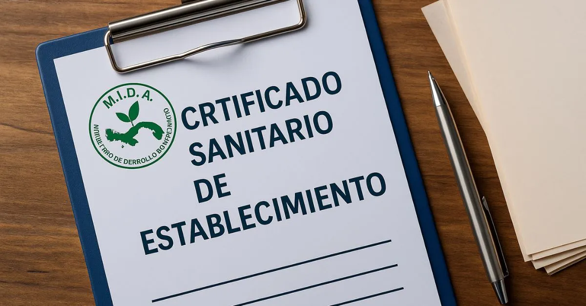 Certificado Sanitario De Establecimiento – Ministerio De Desarrollo Agropecuario (MIDA ...